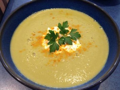 Fiddlehead Ginger Soup